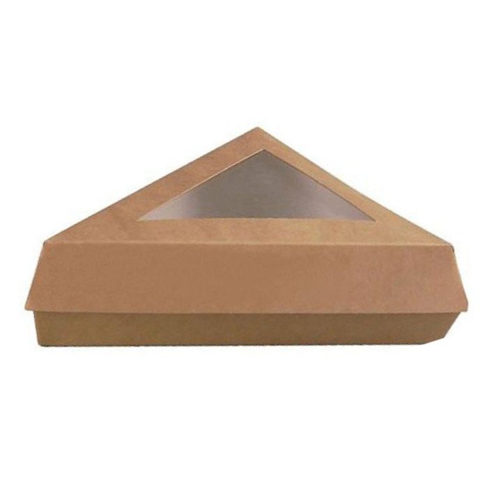 BOX KRAFT TRIANGULAR CARDBOARD PACK OF 50 L17 X W17 X H13CM