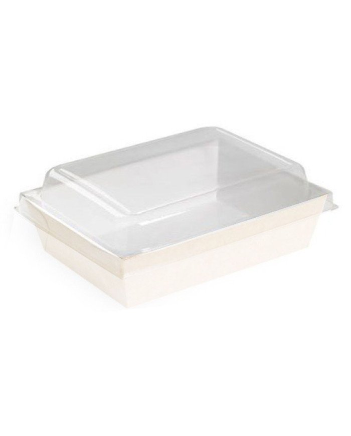 BOX KRAFT SALAD PET LID L20X15CM PACK OF 20