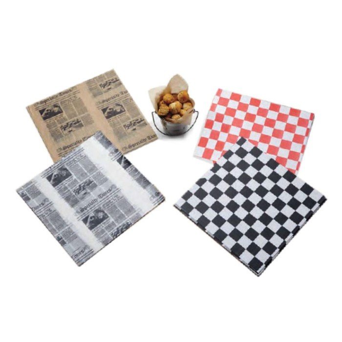 Buy FRY PAPER BLACK CHECKBOARD PACK OF 1000 L30.5 X W30.5CM | Restofair RAK