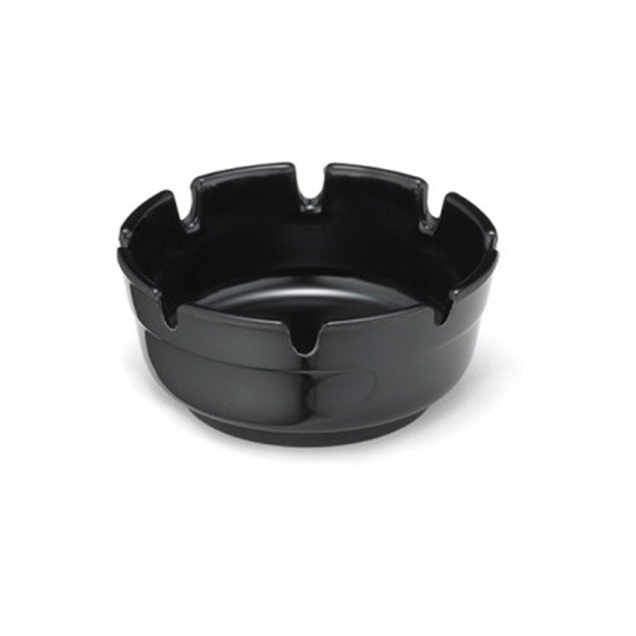 Buy PACK OF 12 ASHTRAYS D10CM BLACK MELAMINE | Restofair RAK