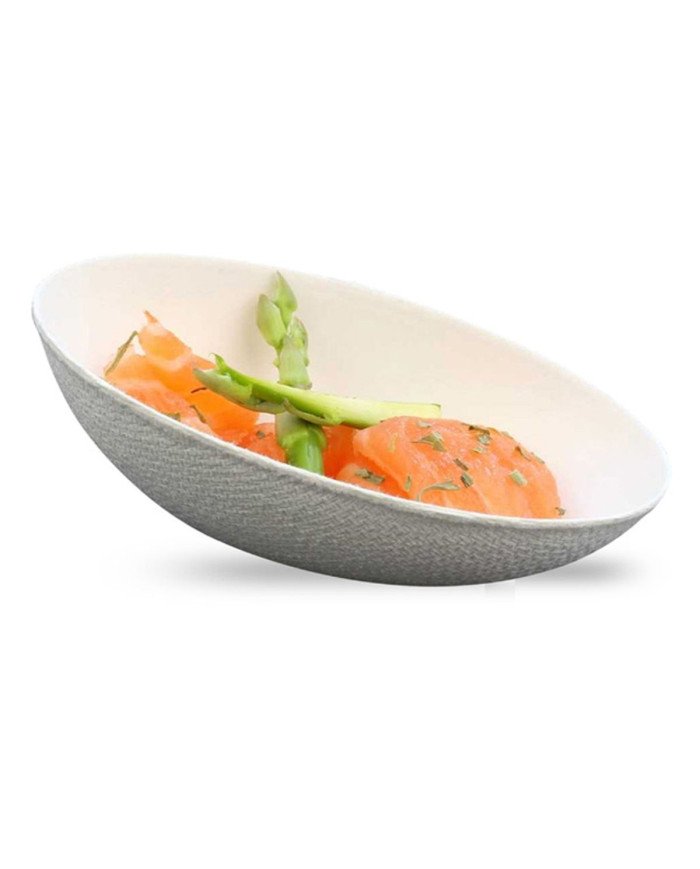 Buy MINI OVAL PLATE PACK OF 50 OVAL WHITE L7.9 X W5.2 X H2.8CM BEPULP ...