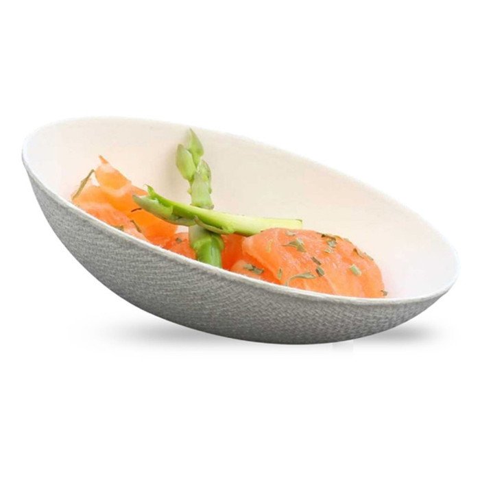 Buy MINI OVAL PLATE PACK OF 50 OVAL WHITE L7.9 X W5.2 X H2.8CM BEPULP ...
