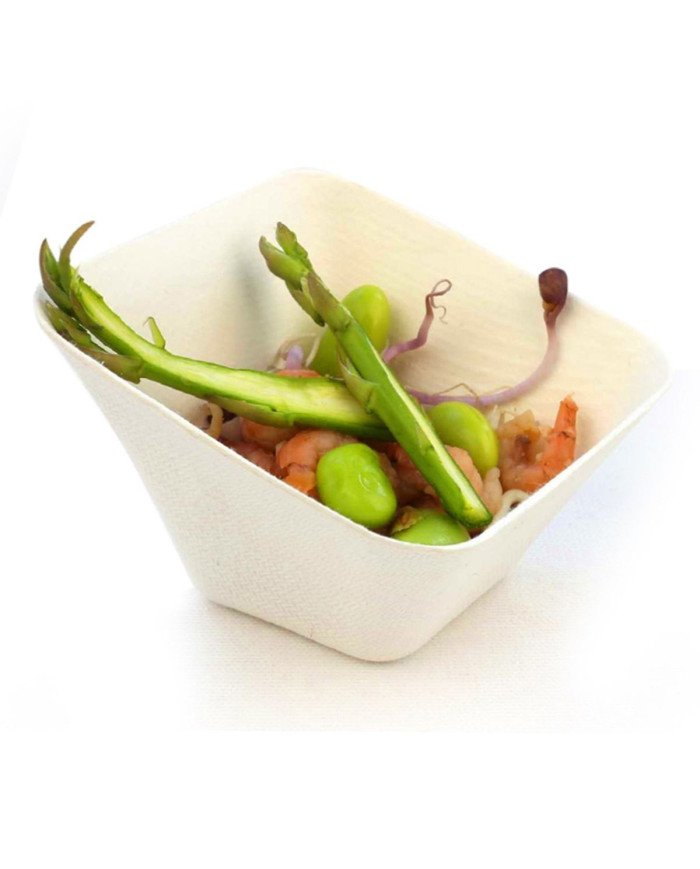 Buy MINI SLANTED SQUARE BOWL PACK OF 50 SQUARE WHITE L6.5 X W6.5 X H4 ...