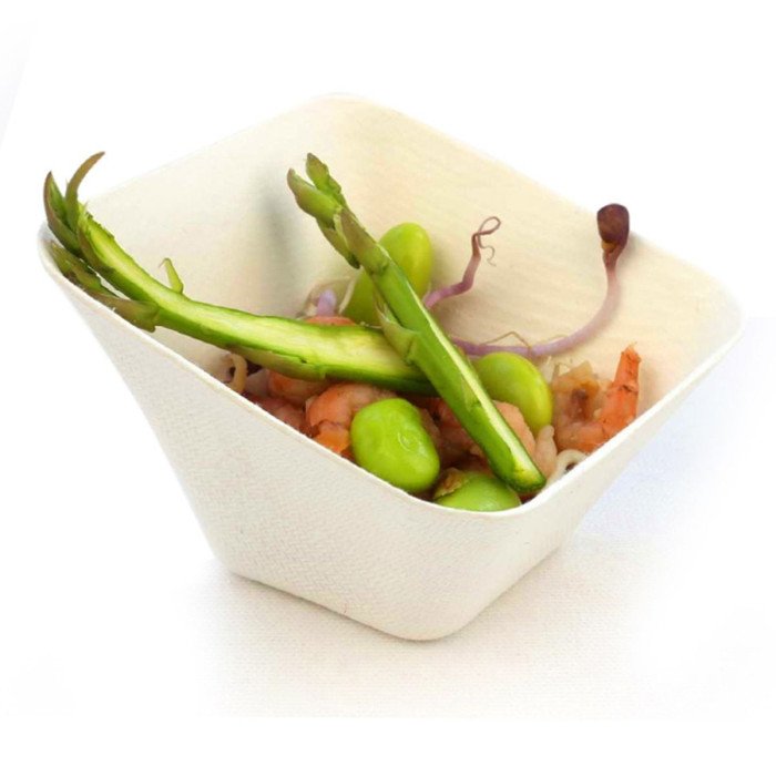 MINI SLANTED SQUARE BOWL PACK OF 50 SQUARE WHITE L6.5 X W6.5 X H4.5CM ...