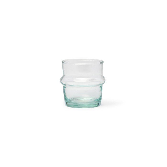 Beldi glass verrine in recycled hand-blown glass transparent recycle ...