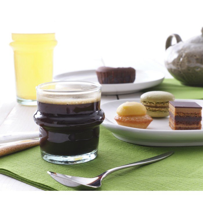 Beldi glass verrine in recycled hand-blown glass transparent recycle ...