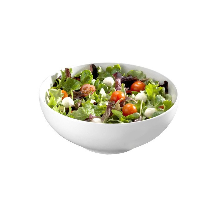 Buy SHARING WHITE ROUND BOWL BLACK/BAMBOO Ø36CM H13CM MELAMINE ...