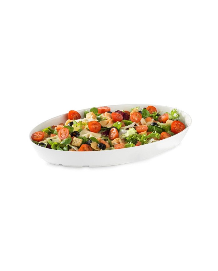 Buy SHARING WHITE OVAL SERVING DISH L43.5 X W26.5 X H4CM MELAMINE ...