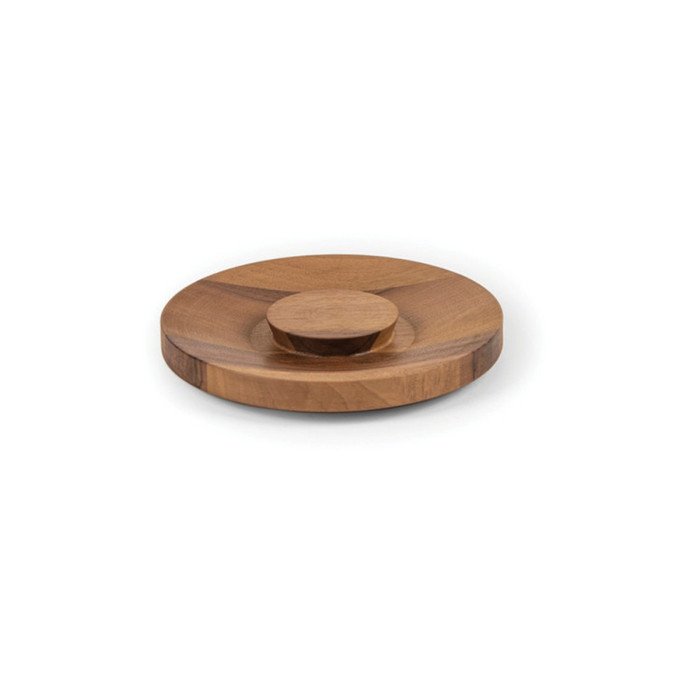 Mini Jar Lid Ø11.6cm Walnut Tilt Craster Round Lid