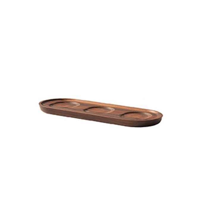 Tripple Jar Board Walnut L45cm Craster Tilt Base