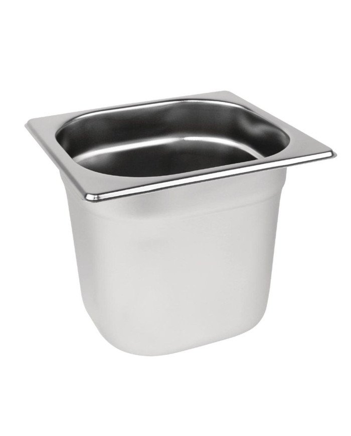 CONTAINER GN 1/6-100 RECTANGULAR 1.6L THICK. 0.8MM STAINLESS STEEL ...