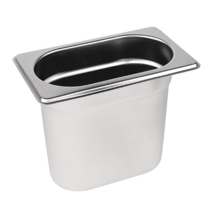 CONTAINER GN 1/9-65 RECTANGULAR 0.6L THICK. 0.6MM STAINLESS STEEL ...