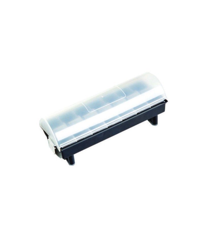 PLASTIC LABEL DISPENSER HOLDS 7 ROLLS OF 1.9 OR 2.5CM LABELS