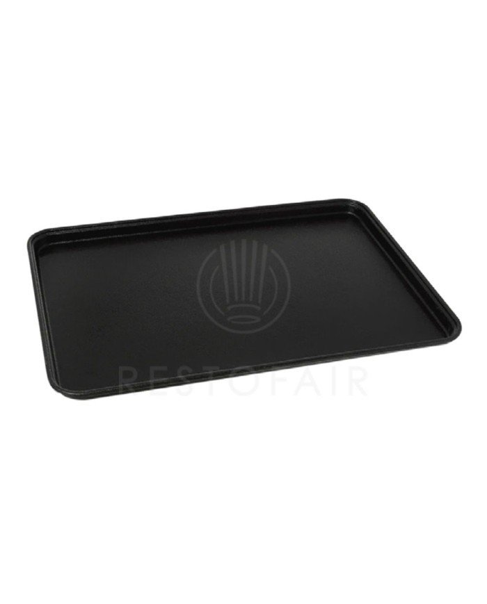 TRAY NON-SLIP BLACK RUBBER RECTANGULAR 65X45CM FIBERGLASS RECTANGULAR