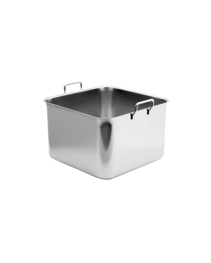 CONTAINER WITHOUT LID SQARE 9L STAINLESS STEEL BAIN MARIE