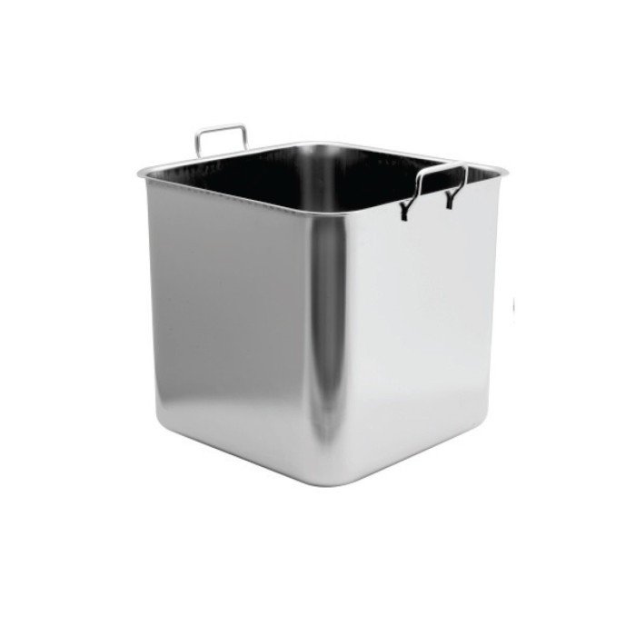 CONTAINER WITHOUT LID SQARE 13L STAINLESS STEEL BAIN MARIE