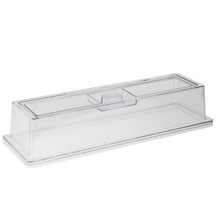 COVER RECTANGULAR CLEAR L53 X W16.2 X H10.5CM POLYCARBONATE