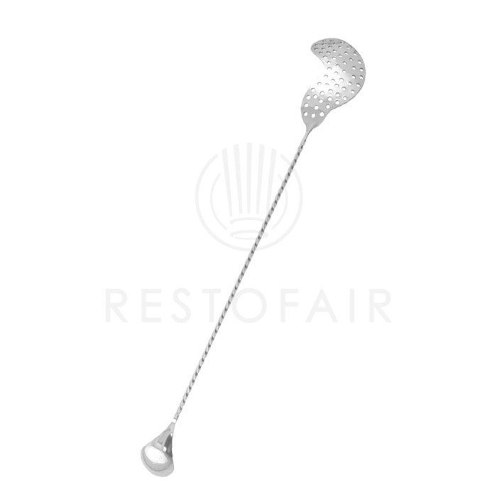 Buy BAR SPOON/STRAINER TWISTED HANDLE L40CM SST | Restofair RAK