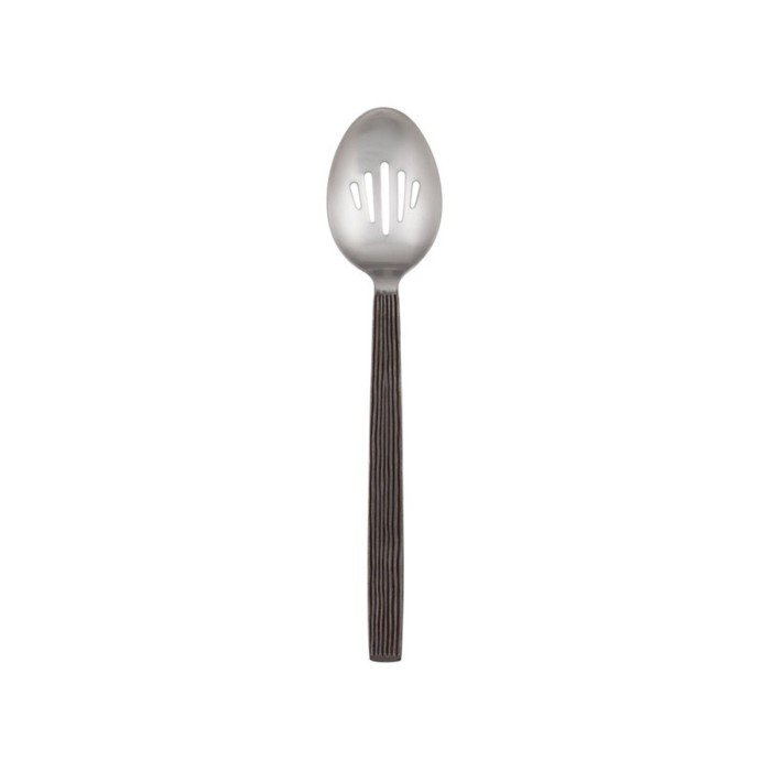 Buy WAVY AGED SLOTTED SPOON HAMMERED FINISH L33.6CM STAINLESS STEEL AMC ...