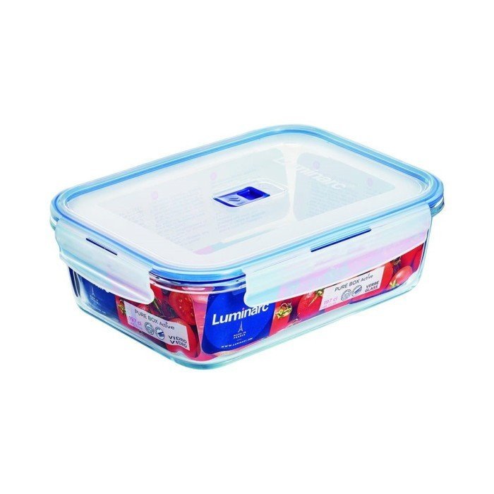 PURE BOX ACTIVE RECTANGULAR FOOD STORAGE CONTAINER 197CL TEMPERED GLASS ...