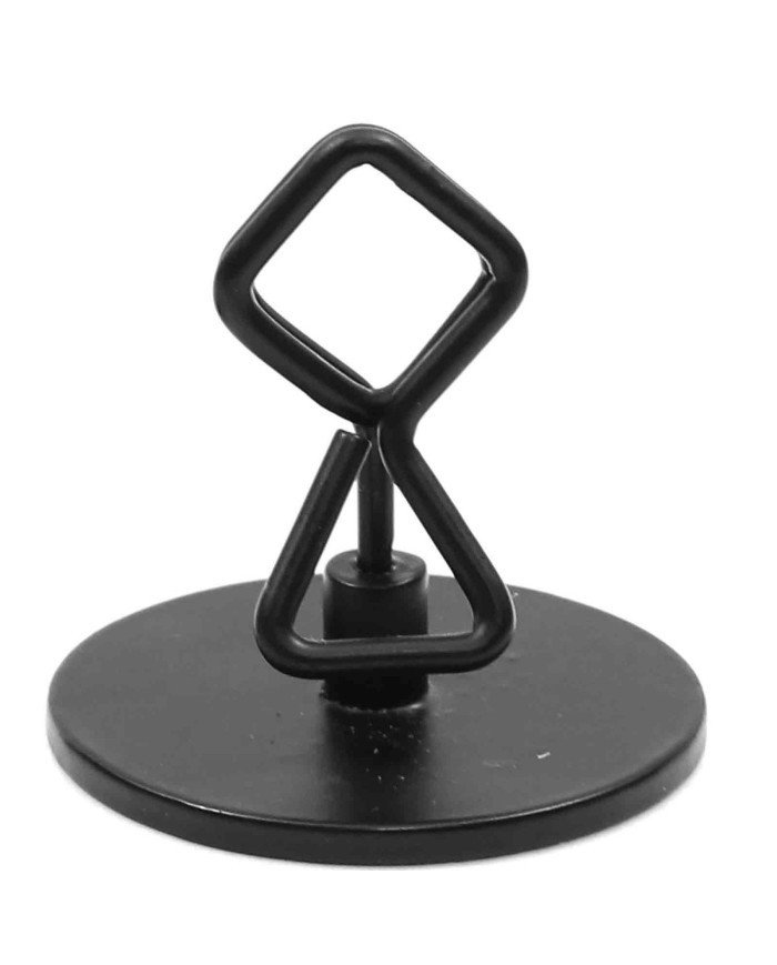 Buy TABLE NUMBER STAND WITH CLIP BLACK L5 X W5 X H5CM METAL | Restofair RAK