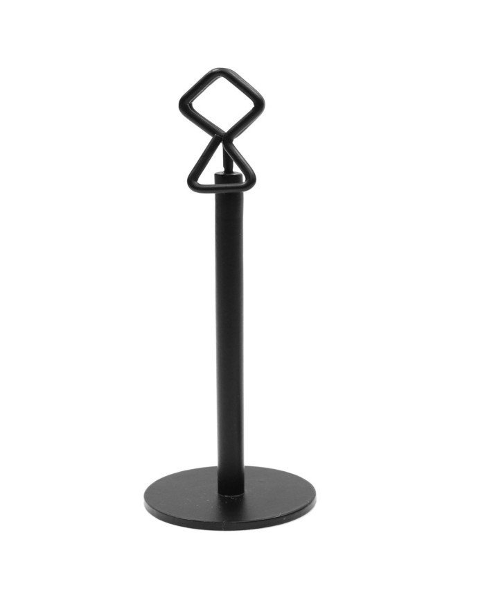 Buy TABLE NUMBER STAND WITH CLIP BLACK Ø15CM L15 X W15CM METAL ...