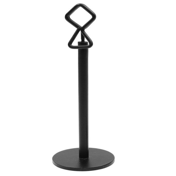Buy TABLE NUMBER STAND WITH CLIP BLACK Ø15CM L15 X W15CM METAL ...