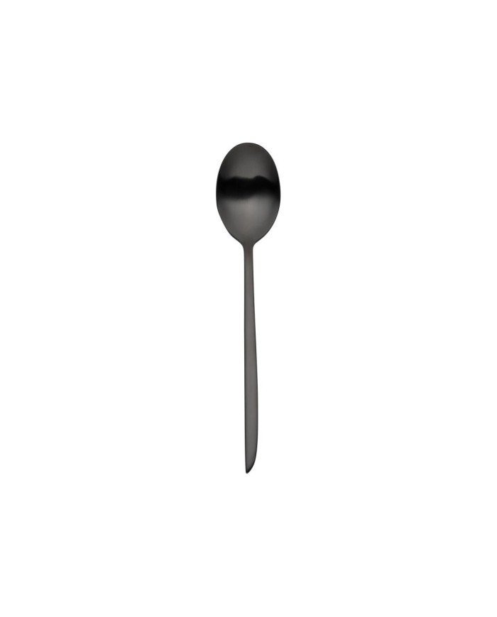 DESSERT SPOON BLACK THICK. 4.0MM STAINLESS STEEL ORCA ETERNUM