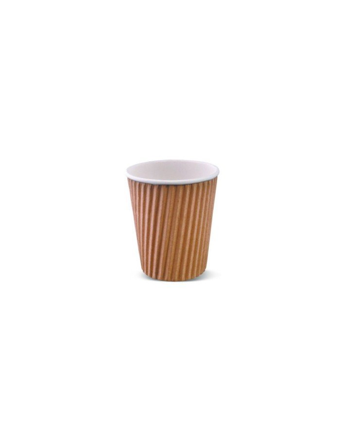 Buy HOT CUP SINGLE WALL PACK OF 15 BROWN 23.7CL CORRUGATED PAPER ...