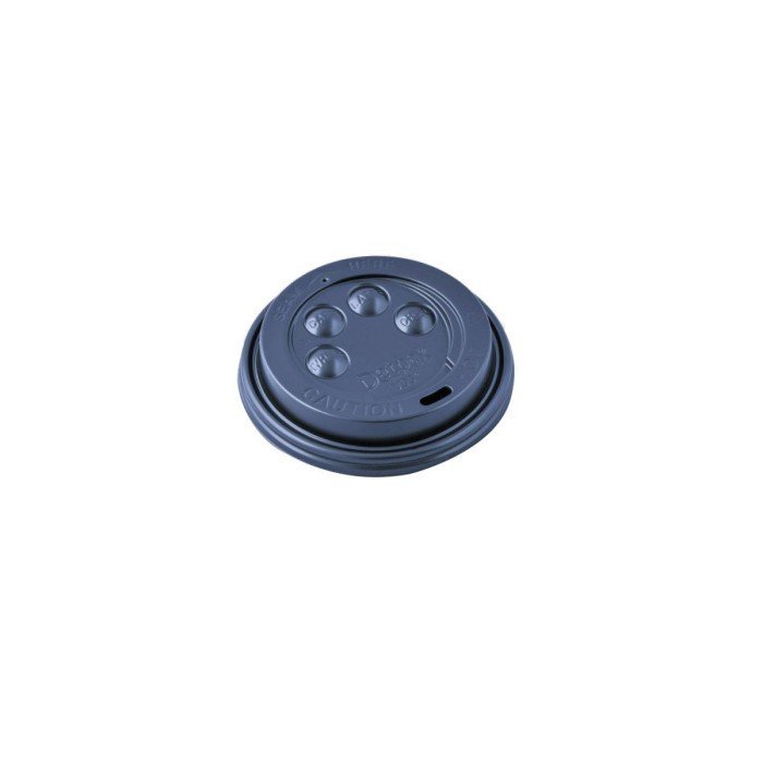 Button Lid Black for VEE Cups 23.7cl Pack of 15