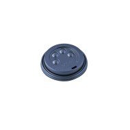 Button Lid Black for VEE Cups 23.7cl Pack of 15