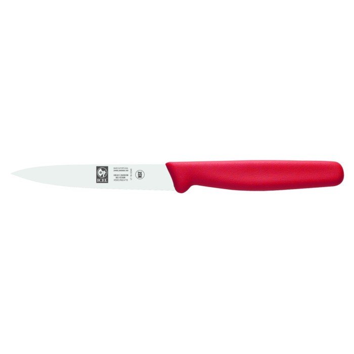 Office knife 10 cm stainless steel polypropylene (pp) Red coloured