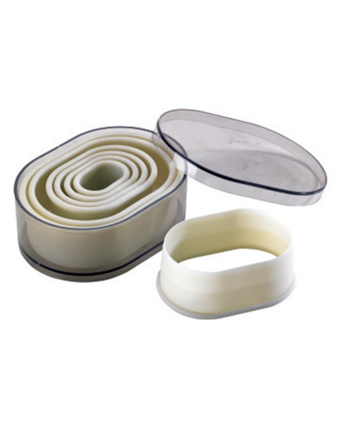 CUTTER ROUNDED OVAL PLAIN BOX OF 7 POLYGLASS