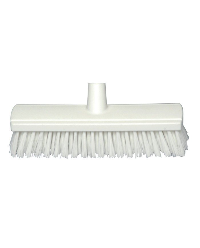 Medium-hard scrubber white 31.5 cm Brosshygien Thomas