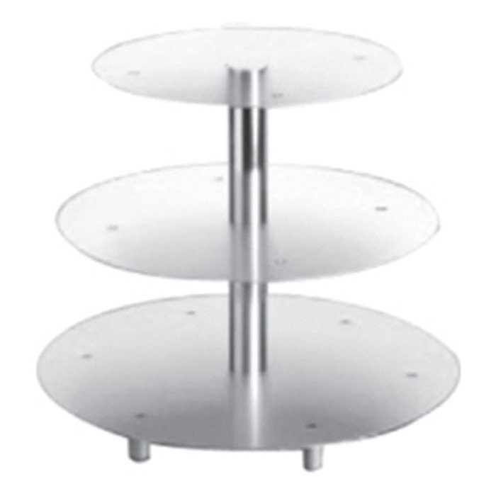 CAKE STAND 3 TIERS ALUMINIUM