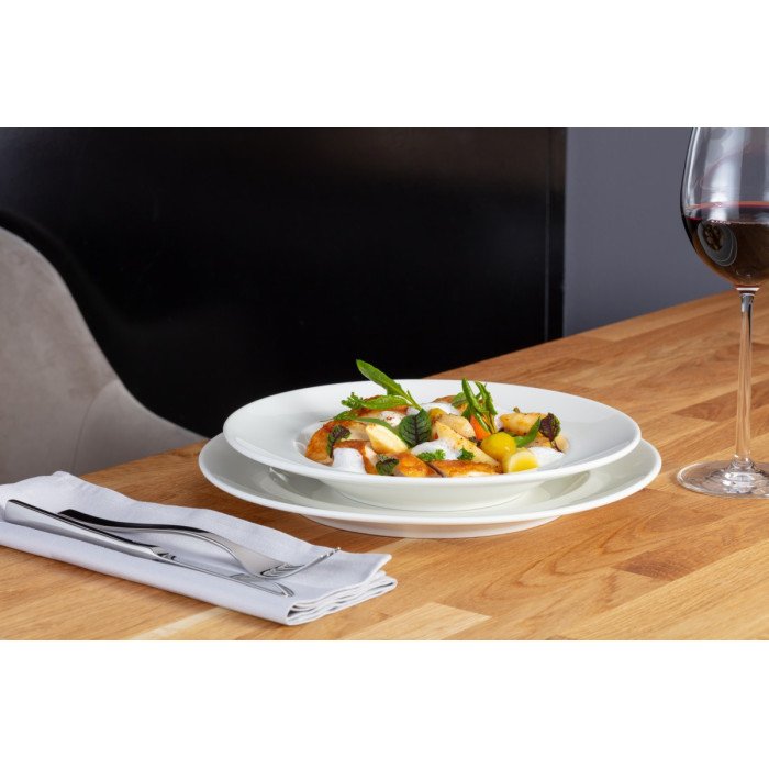 Buy Soup plate round ivory glazed Ø 26 cm Classic Gourmet Rak ...