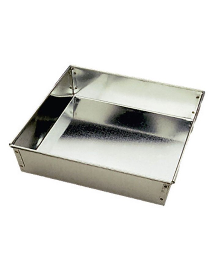 Buy CAKE MOULD SQUARE L24 X W24 X H5CM TIN | Restofair RAK