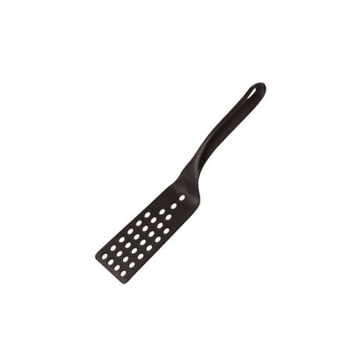 SPATULA TURNER PERFORATED BLACK W6.5CM POLYAMIDE