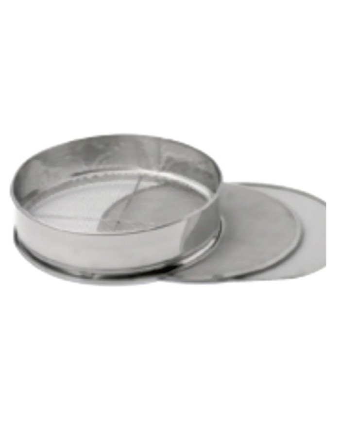 SIEVE D30CM WITH 3 MESHES 0.6-1.2-6MM SST