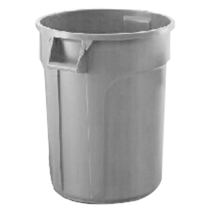 Buy ROUND BIN 166L D61XH80CM WITHOUT LID GREY | Restofair RAK