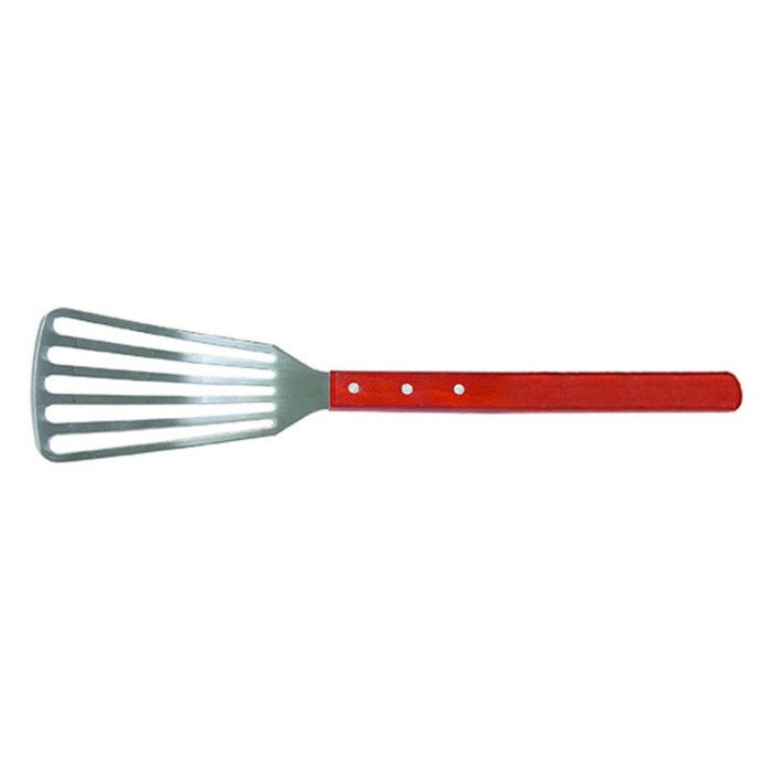 BARBECUE FISH TURNER L46CM LONG WOOD HANDLE HEAVY DUTY