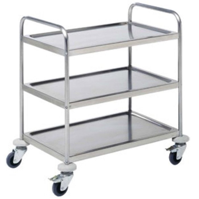 Buy SERVING TROLLEY 3-TIERS 83X51CM FLAT PACKED L93 X W61 X H93.5CM ...