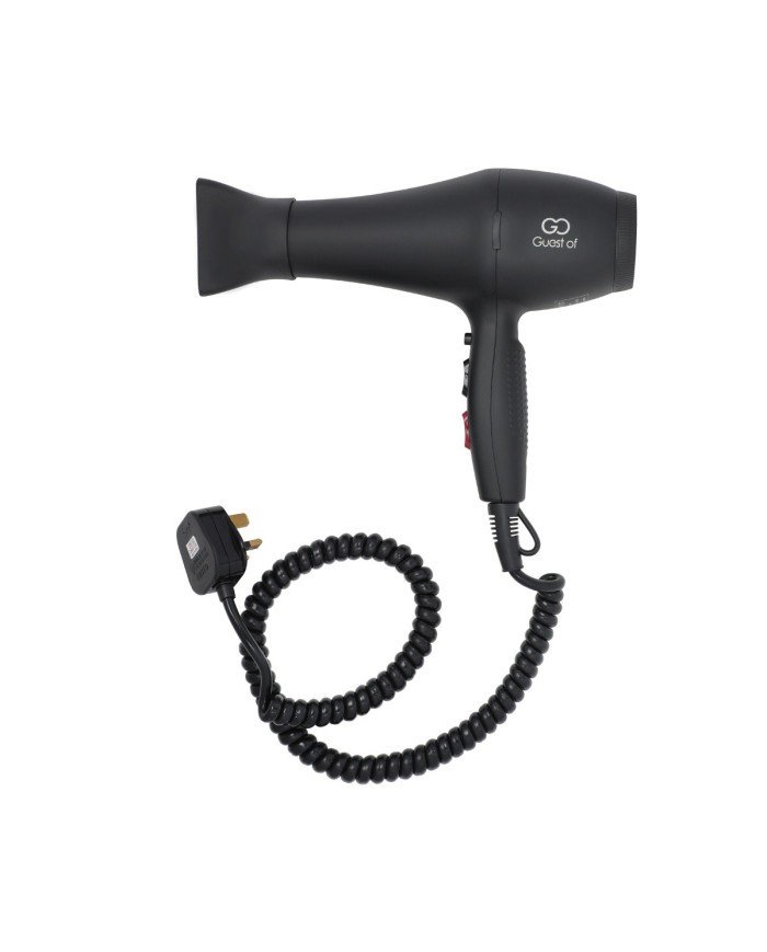PISTOL BLACK MATT HAIR DRYER 220-240V/50-60HZ/1800-2000W UK PLUG
