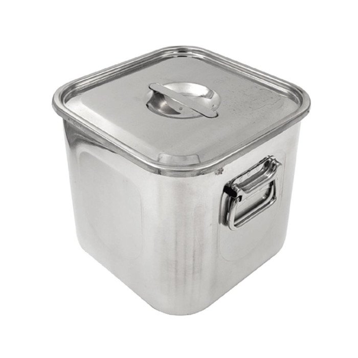 DEEP SQUARE KITCHEN POT L20 X W20 X H20CM SST