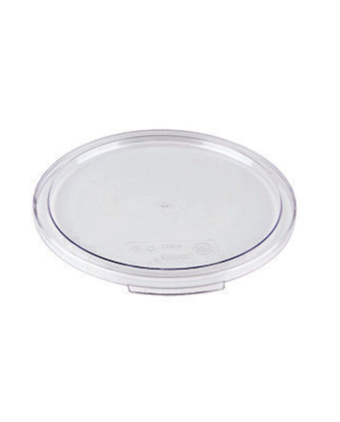 SNAP-ON LID FOR ROUND FOOD CONTAINER D18.8CM CLEAR POLYCARBONATE