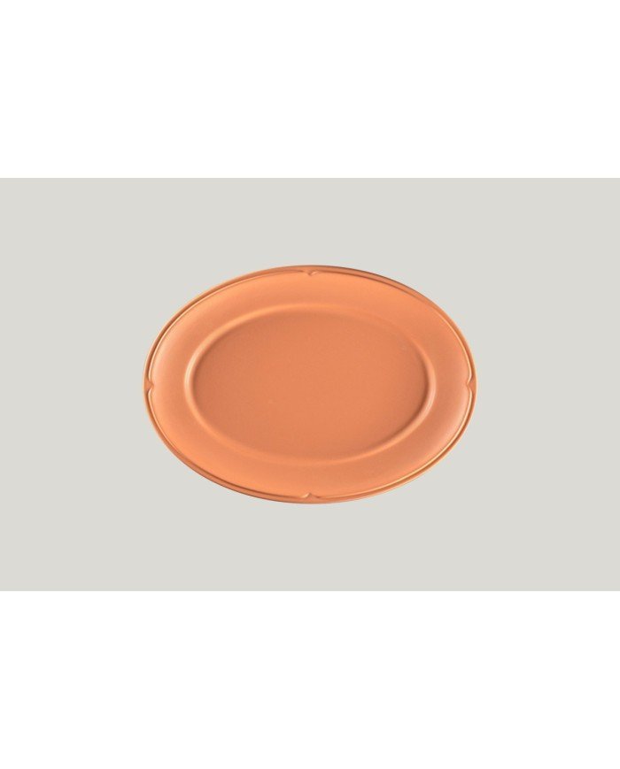 Flat plate oval Tero Decor porcelain 32x21 cm Earth Rak