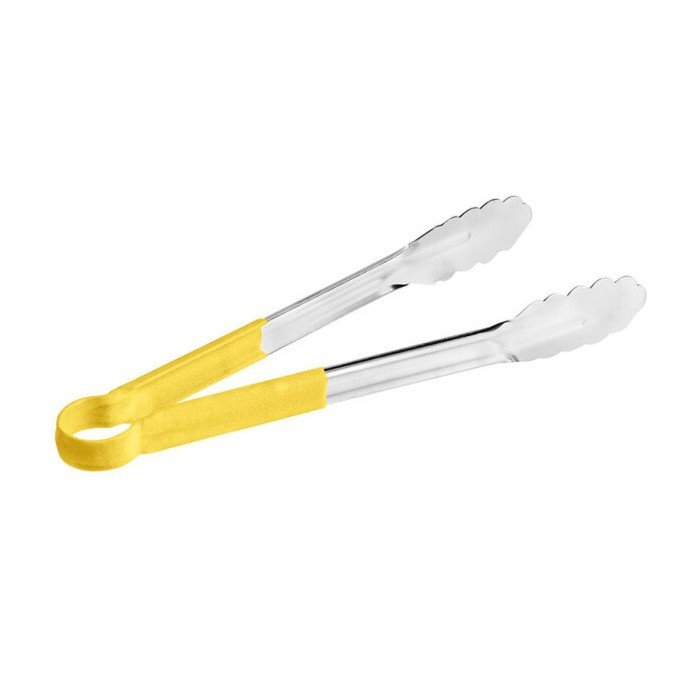 Buy YELLOW SCALLOPED GRIP TONG L31.5CM SST WITH VINYL-COATED HANDLE ...