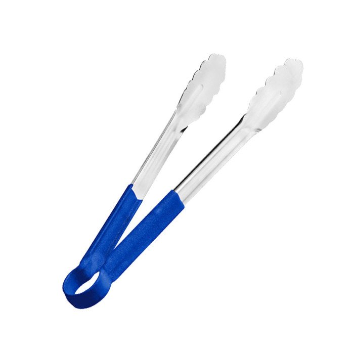 Buy BLUE SCALLOPED GRIP TONG L41.5CM SST WITH VINYL-COATED HANDLE ...
