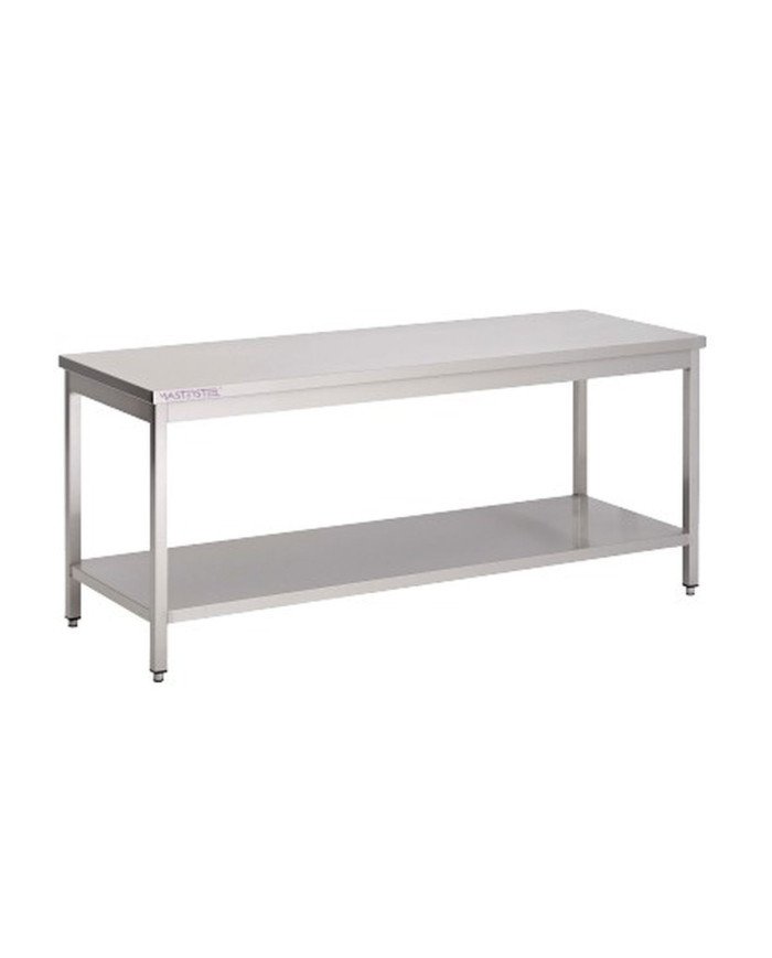PREP&WORK TABLE WITH UNDER SHELF L160 X D70 X H85CM STAINLESS STEEL PRO ...