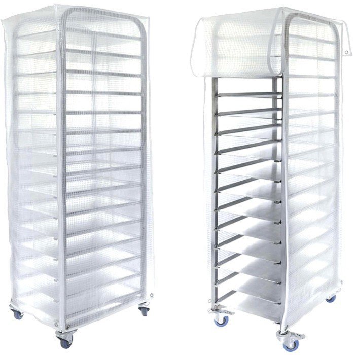 ZIPPERED COVER FOR RACKING TROLLEY 60X40 WASHABLE LDPE